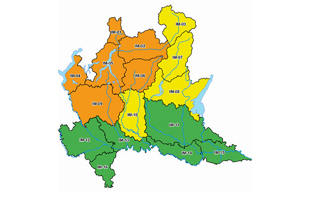 Lombardia, allerta per rischio idrogeologico