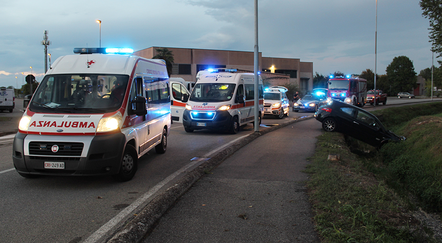 Agnadello. Incidente nella zona industriale, due i feriti